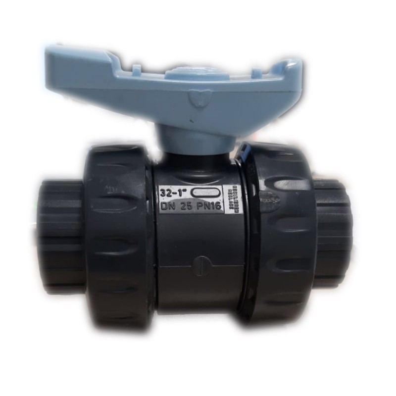 ROBINET APA PVC 1 HOL-HOL PN16 VALROM