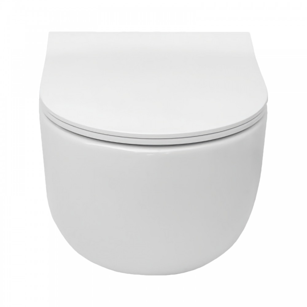 Pachet WC Meridian Round Rimless prinderi complet ascunse ROCA